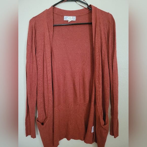 Pink Republic | Tops | Pink Republic Burnt Orange Longsleeve Cardigan ...